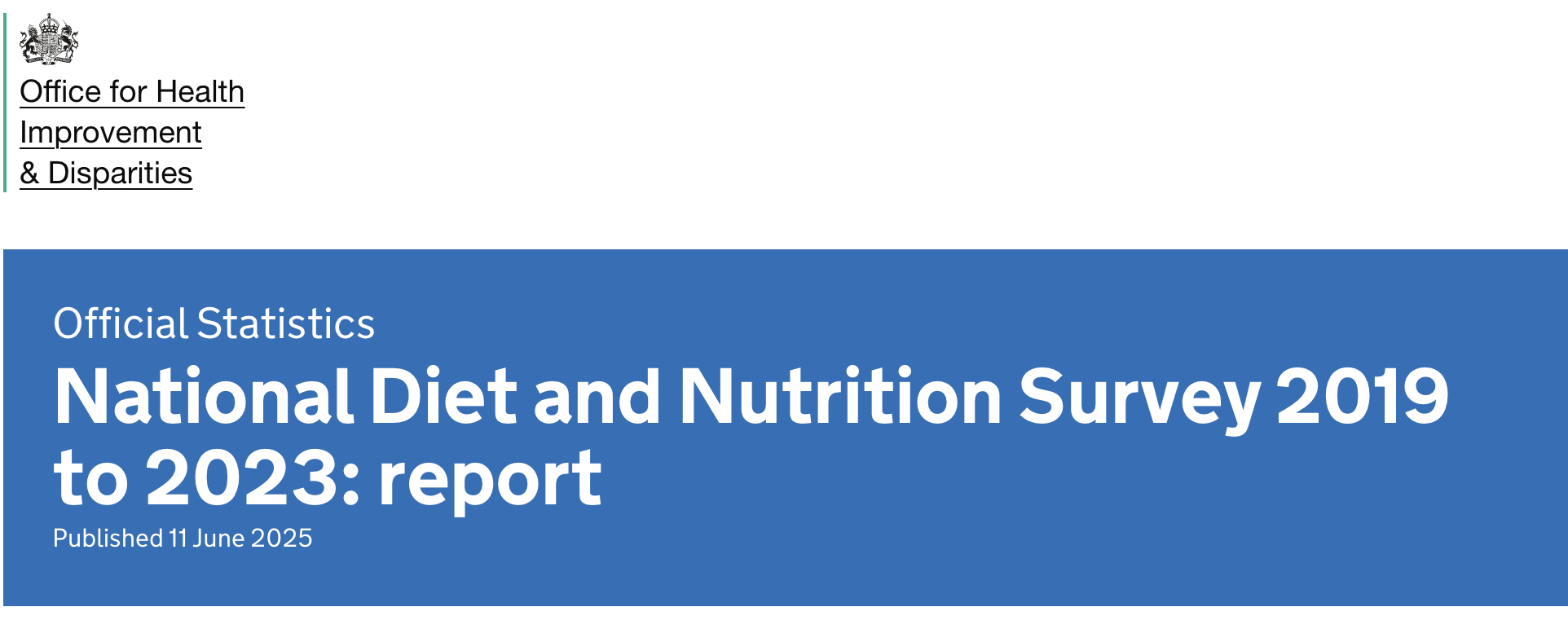 National Diet and Nutrition Survey 2019-2023: Key Findings and What ...